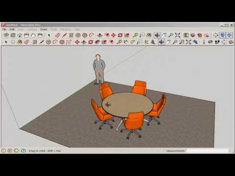 SketchUp: Copy and Equally Space around a Circle (Radial Array ...