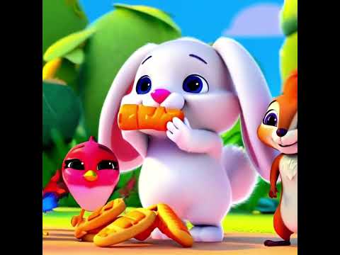 Hop Like a Bunny 🐇 | Ak Tree School Bunny Rhyme | Animated Toddler Nursery Song