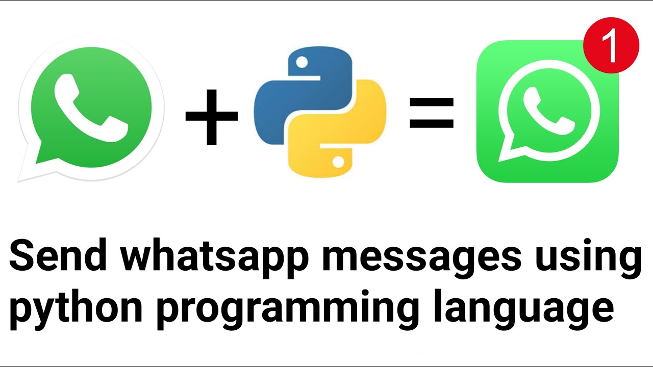 Send any messages in WhatsApp using python programming language ||Python project||