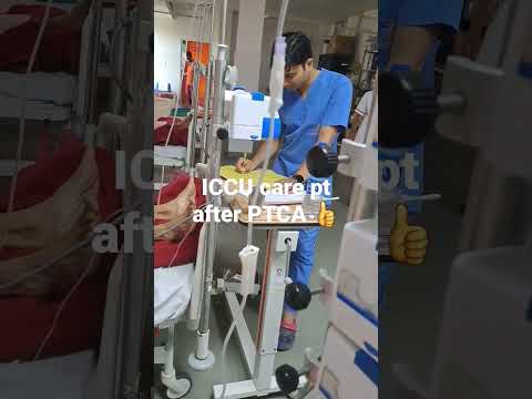 ICCU🩺Care💉Pt 🛌With🧑⚕️ Doctor & nursin🧑⚕️staff #cardiology🫀#viral #hospital🏥#micu@shivkhanpur heart