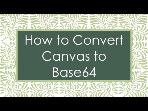 How to Convert Canvas to Base64