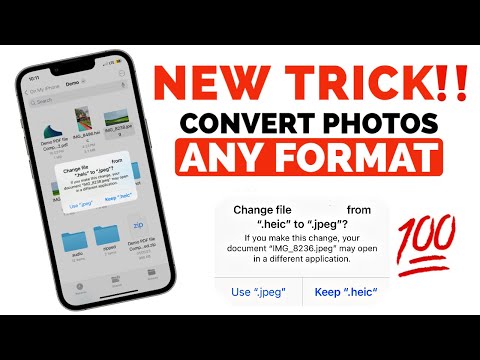 How to Convert iPhone Photos to JPEG/PNG on iPhone - NO APP / WEBSITE