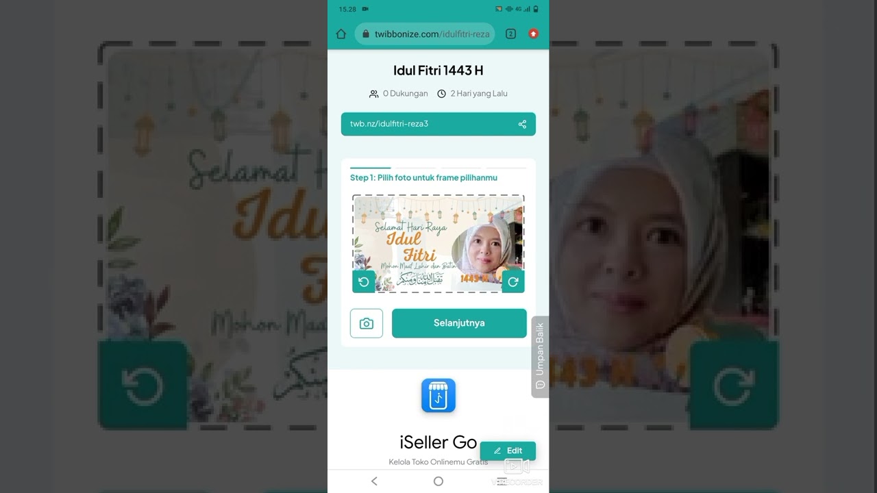 Twibbonize Selamat Idul Fitri 2022 - Link ada di kolom komentar