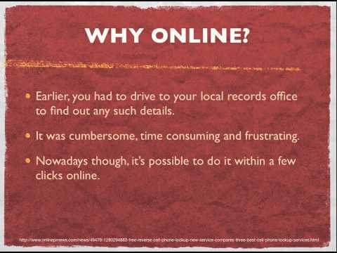 How to find a name from a cell phone number (aka reverse cell phone lookup)
