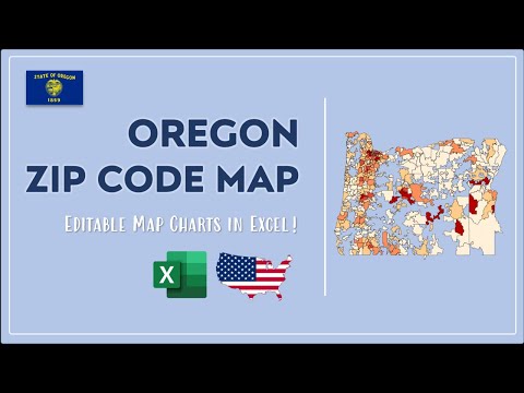 Oregon Zip Code Map in Excel - Zip Codes List and Population Map