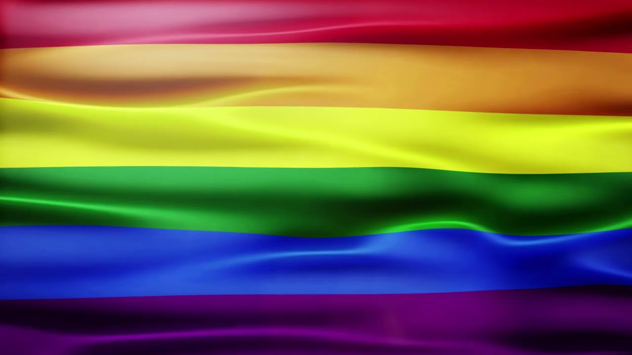 Gay Pride Flag Animation Free Stock Video