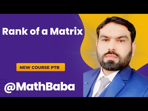 How to Find Rank of a Matrix Using Row Operations