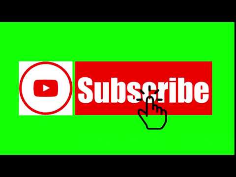 YouTube Subscribe & Bell Icon Animation with Green Background