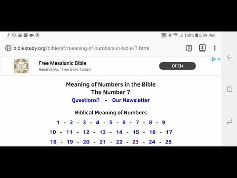 The Significance of the number 7 in the Bible