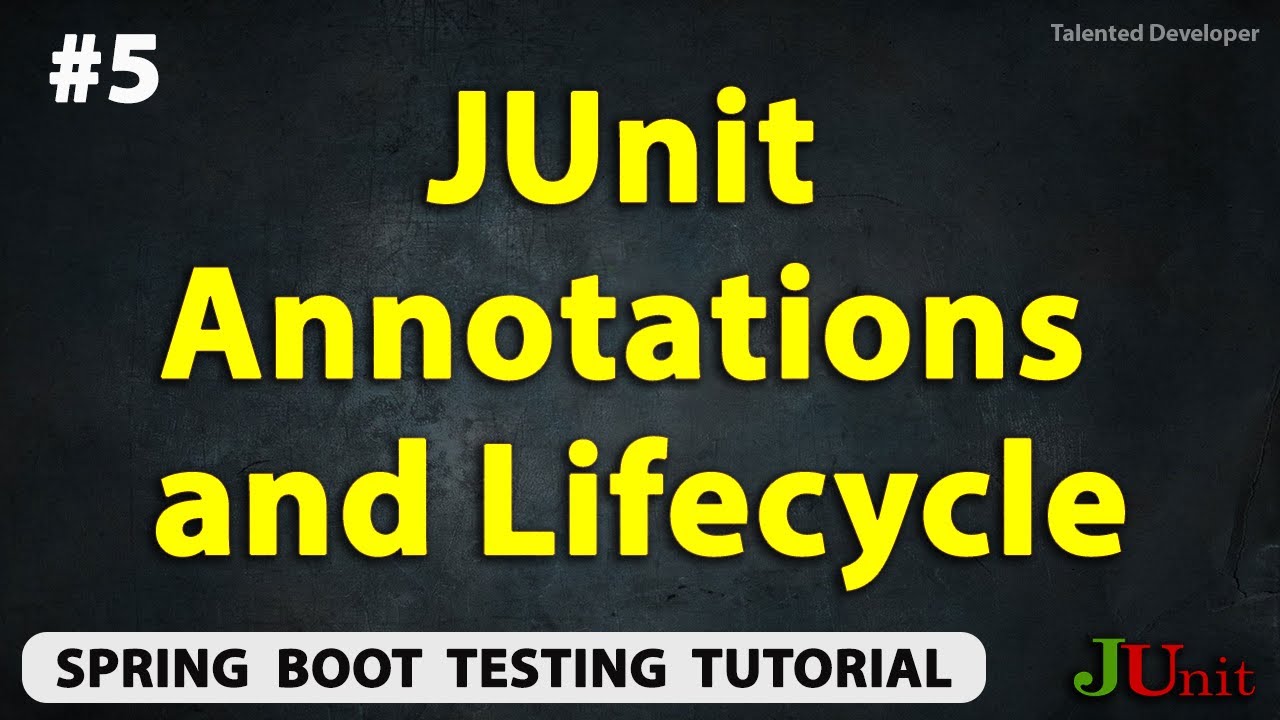 JUnit Annotations and Lifecycle | Chapter-5 | Spring Boot Testing Tutorial