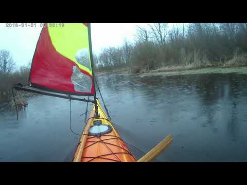 Creek with no name, Kayak Sailing.