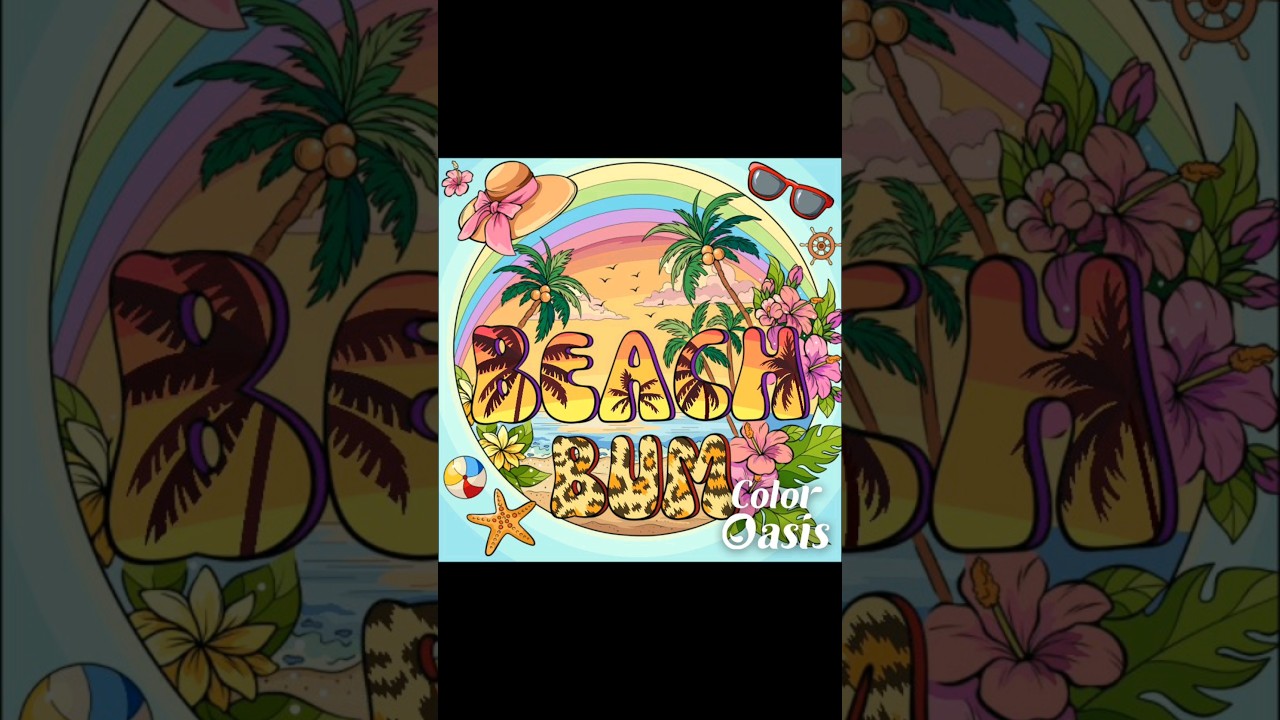 EASY COLORING APP | COLOR OASIS #easycoloring #coloroasis #adeevaart #summer #beach