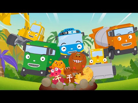 Go! Heavy Machinesaurus #1 Tyrannosaurus' Nest l Learn Dinosaurs with Tayo Strong Heavy Vehicles