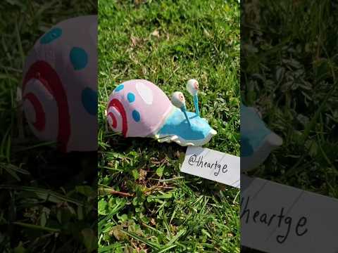 Gary the Snail sculpture 🐌 #art #oddlysatisfying #spongebob #artist #sculpture #speedart