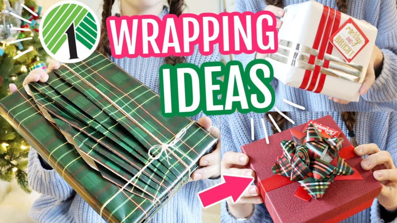 Gift Wrapping Hacks Using Dollar Tree Supplies