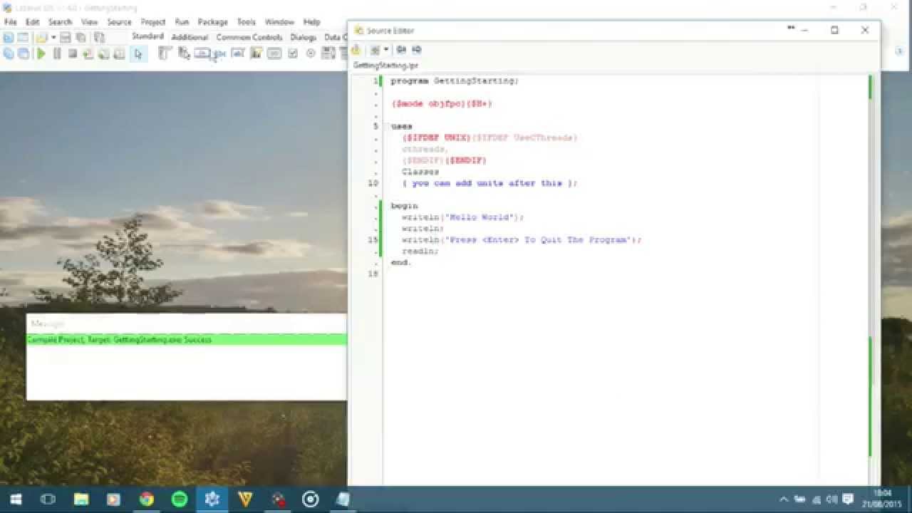 Lazarus Pascal Programming Tutorials | Tutorial 1 - Getting Started