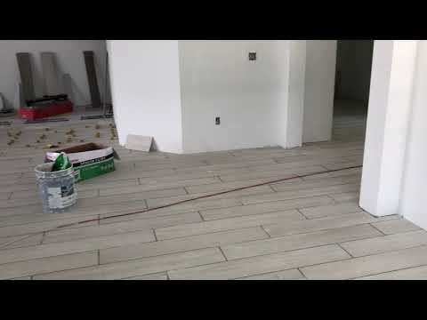 Isles of Collier Preserve New Construction- Plank Tile Floor Installation