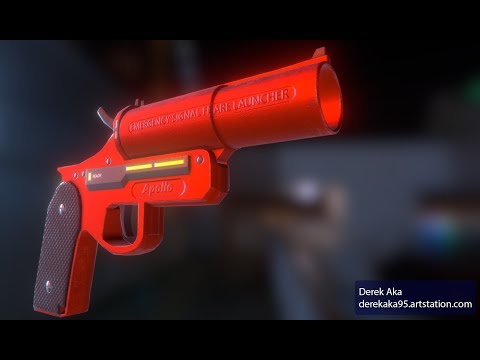 "Flare Gun" 3D Model in Unreal Engine 4