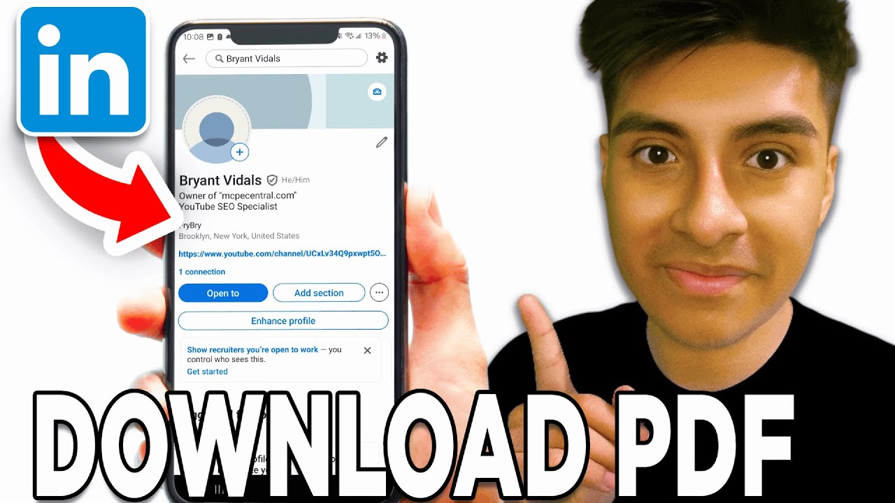 How To Download Linkedin Profile As PDF In Mobile! - Tutorial