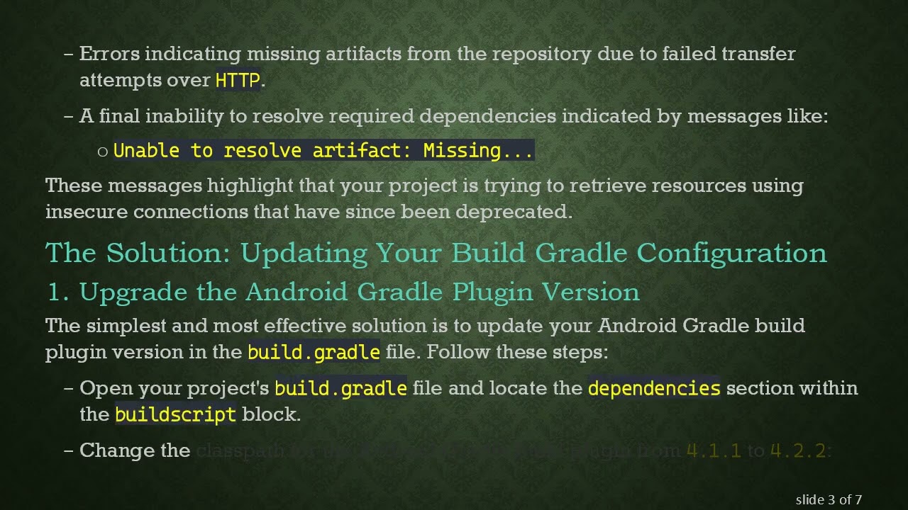 Resolving HTTP Issues with Maven Central in Android Studio