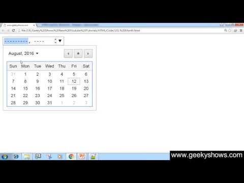 Learn 134 Month in HTML Hindi - Mind Luster