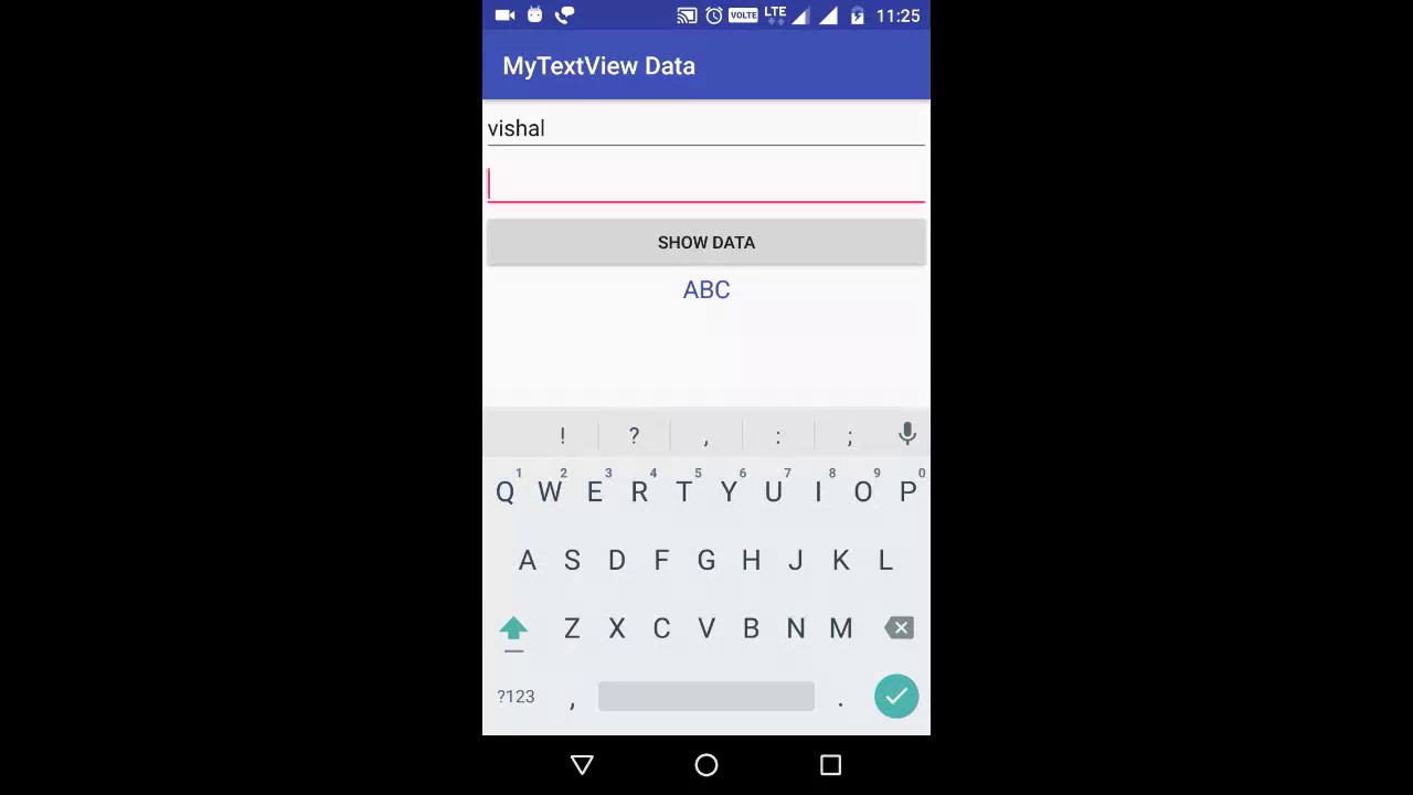 How to Show Data in TextView on Button Click Android 2017