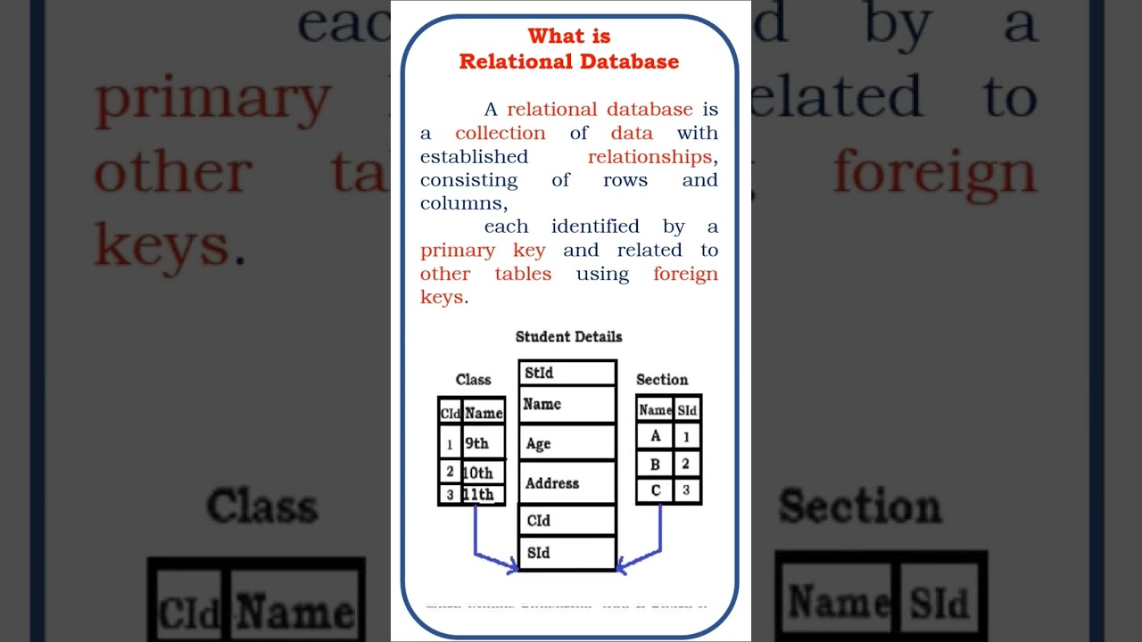 what is relational database #coding #sql server #jscript #java #developer #exceptions