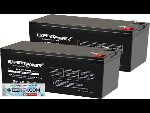 ExpertPower 12v 9ah Sealed Lead Acid Battery with F2 Terminals (.250") 2 Review