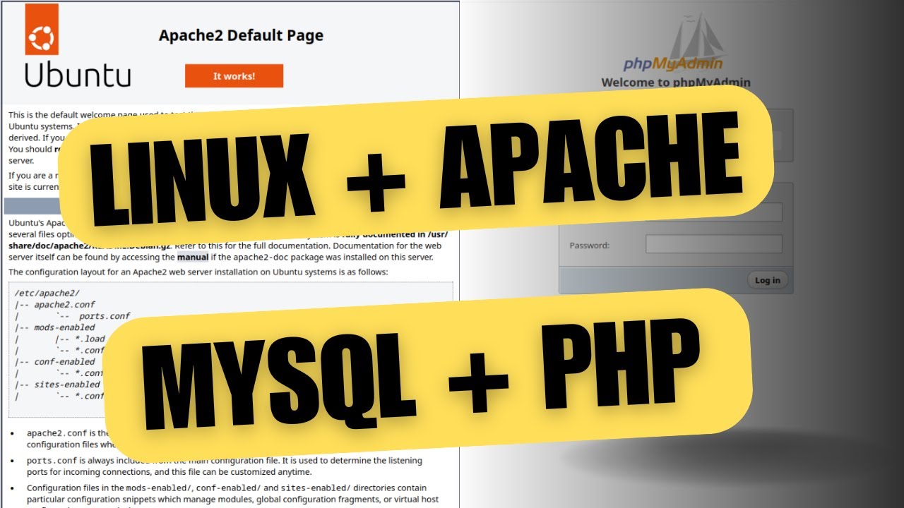 How to Install Apache2, PHP, MySQL & phpMyAdmin on Ubuntu Linux | Full LAMP Setup