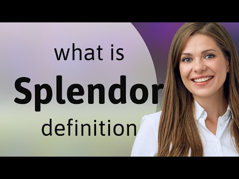Splendor — definition of SPLENDOR