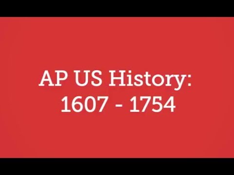 US History 1607 - 1754