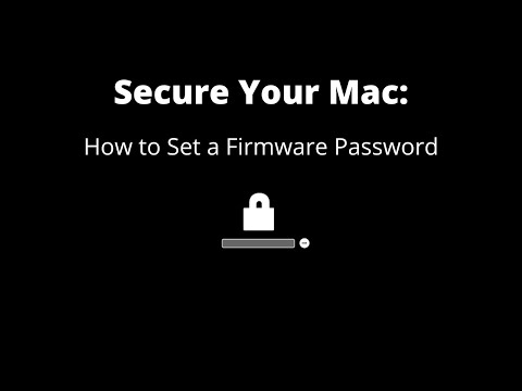 Secure Your Mac: How to Set or Remove a Firmware Password