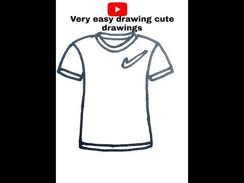how to draw beautiful tshirt drawing easy nike shirt drawing cute dress #drawing #painting #tshirt