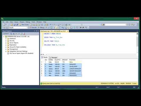 TUTORIAL SQL WITH SUBTITLE || SUBJECT 23 how to use transaction in sql ...