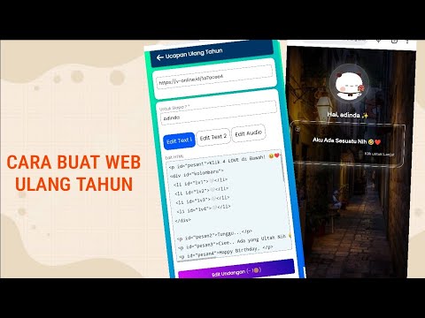 SCRIPT HTML UCAPAN ULANG TAHUN TERBARU TINGGAL PAKE GAK PAKE RIBET