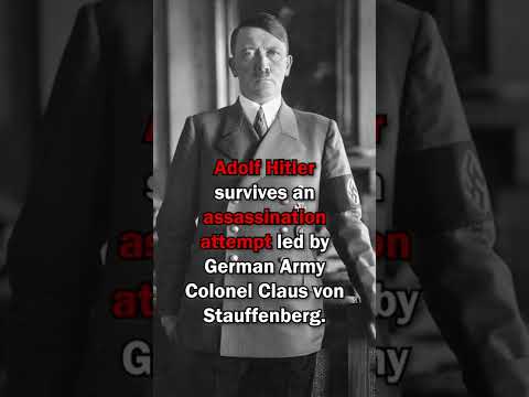 JULY 20TH: WHAT HAPPENED ON THIS DAY IN HISTORY?! #shorts #hitler