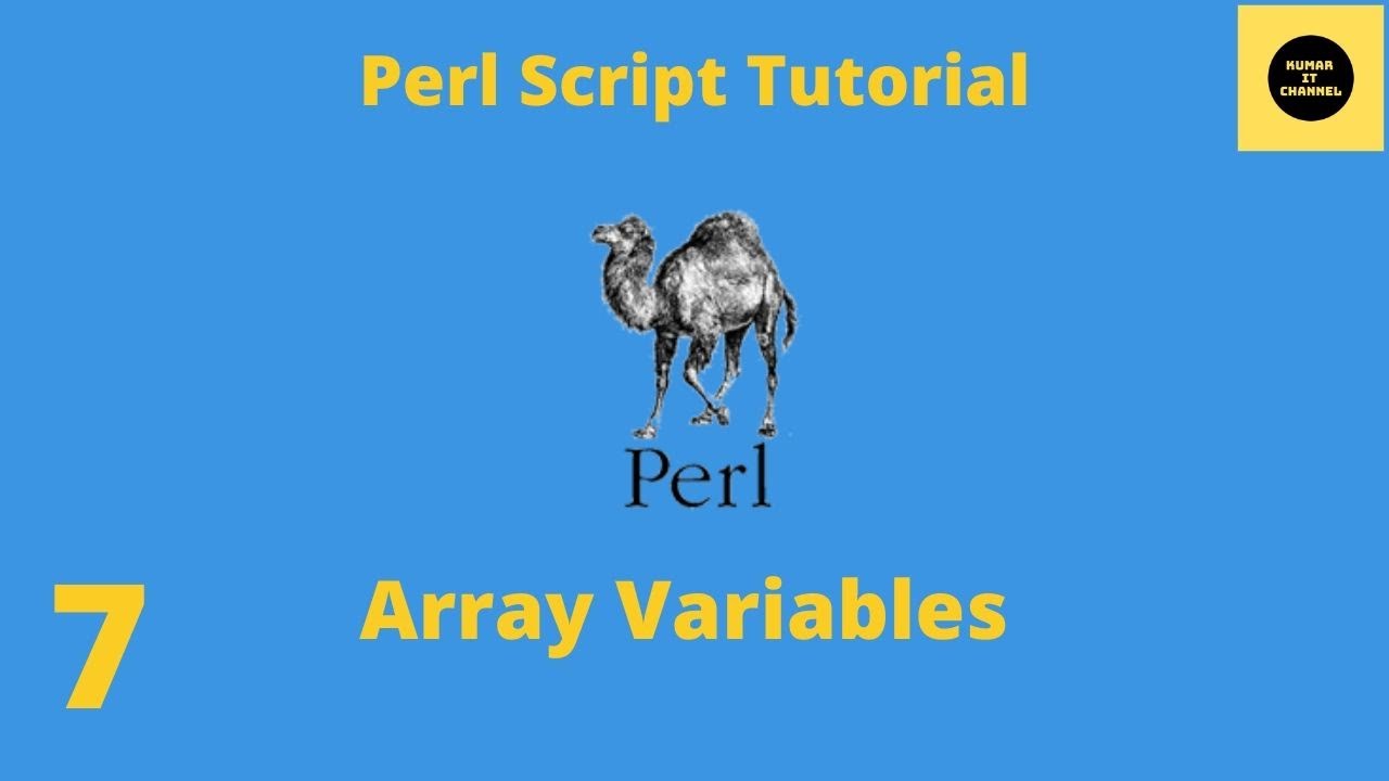 Array Variable - Perl Script Basics Tutorial - Part 7