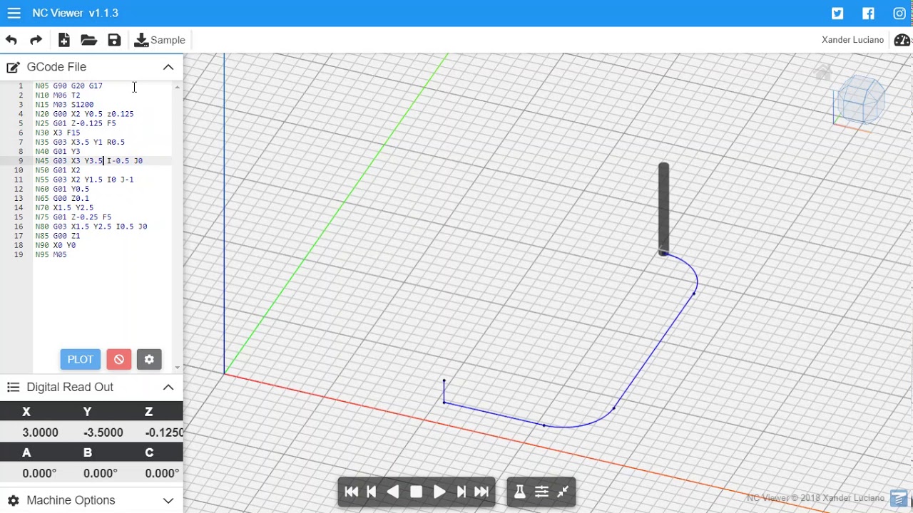 Computer Numerical Control (CNC) - G-Code- Example 1