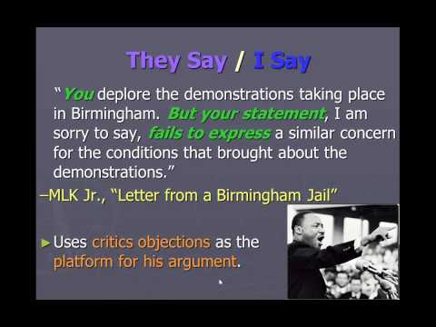 Introduction to They Say, I Say
