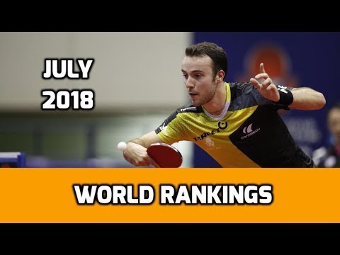 Table Tennis World Rankings | July 2018