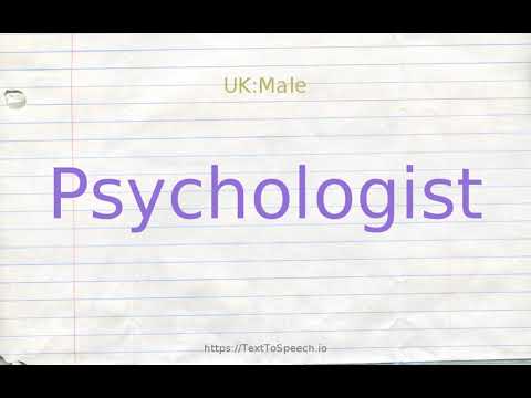 How to pronounce psychologist