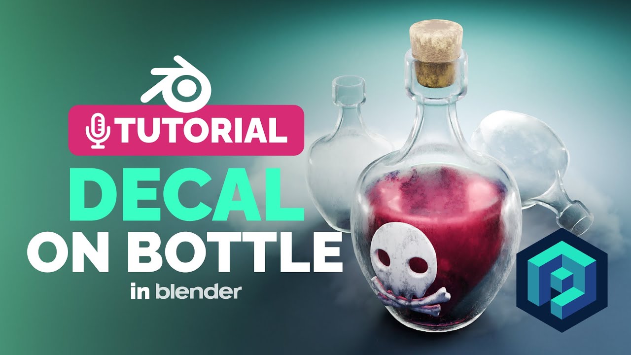 Bottle with Decal Tutorial in Blender | Polygon Runway