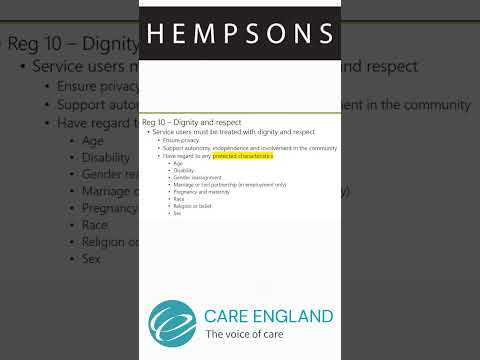Ensuring dignity and respect in care services