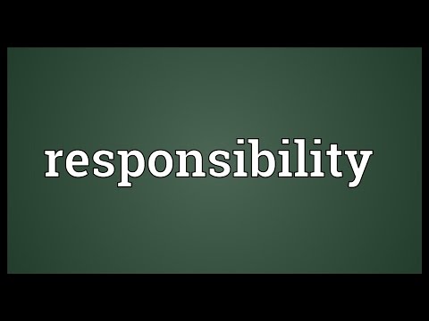 Responsibility Meaning
