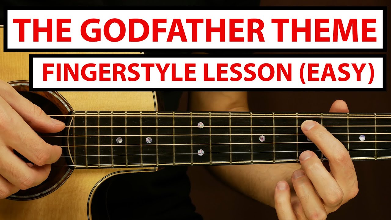 The Godfather Theme - EASY Fingerstyle Guitar Lesson (Tutorial) How to Play Fingerstyle