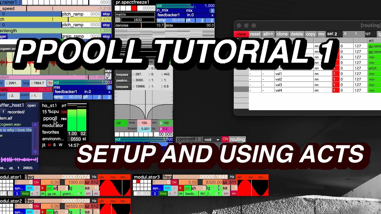 ppooll In Depth Tutorial 1: Setup and Acts