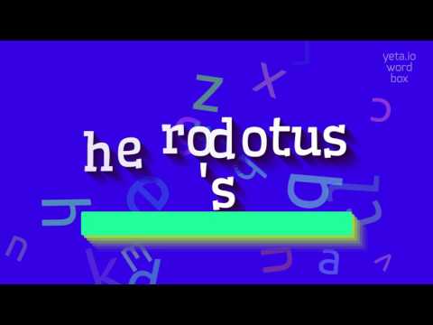 How to say "herodotus's"! (High Quality Voices)