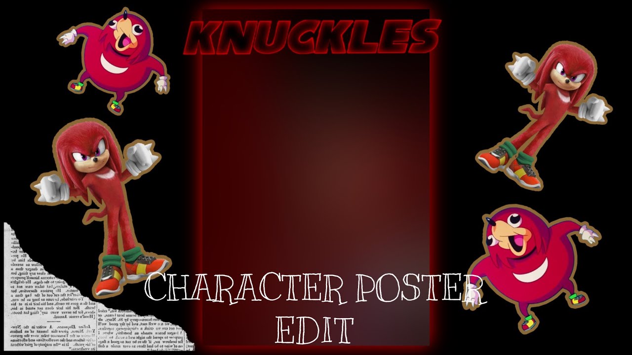 [RareGalaxy5] Making A Sonic The Hedgehog 2 (Movie) “Knuckles” Character Poster! (Looks Real!).