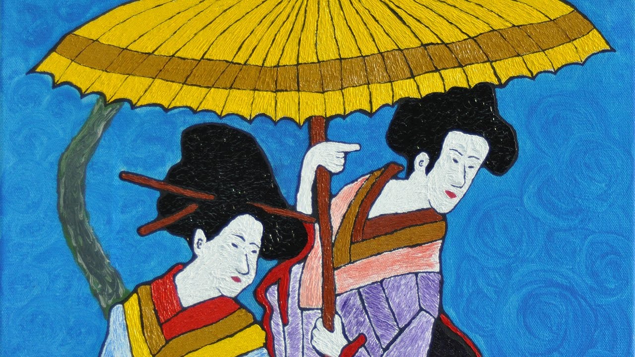 The Geishas - Time Lapse Art Video by DKS