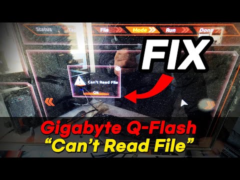 Fix: Gigabyte Q-Flash "Can't Read File" (BIOS Firmware Update Fix)